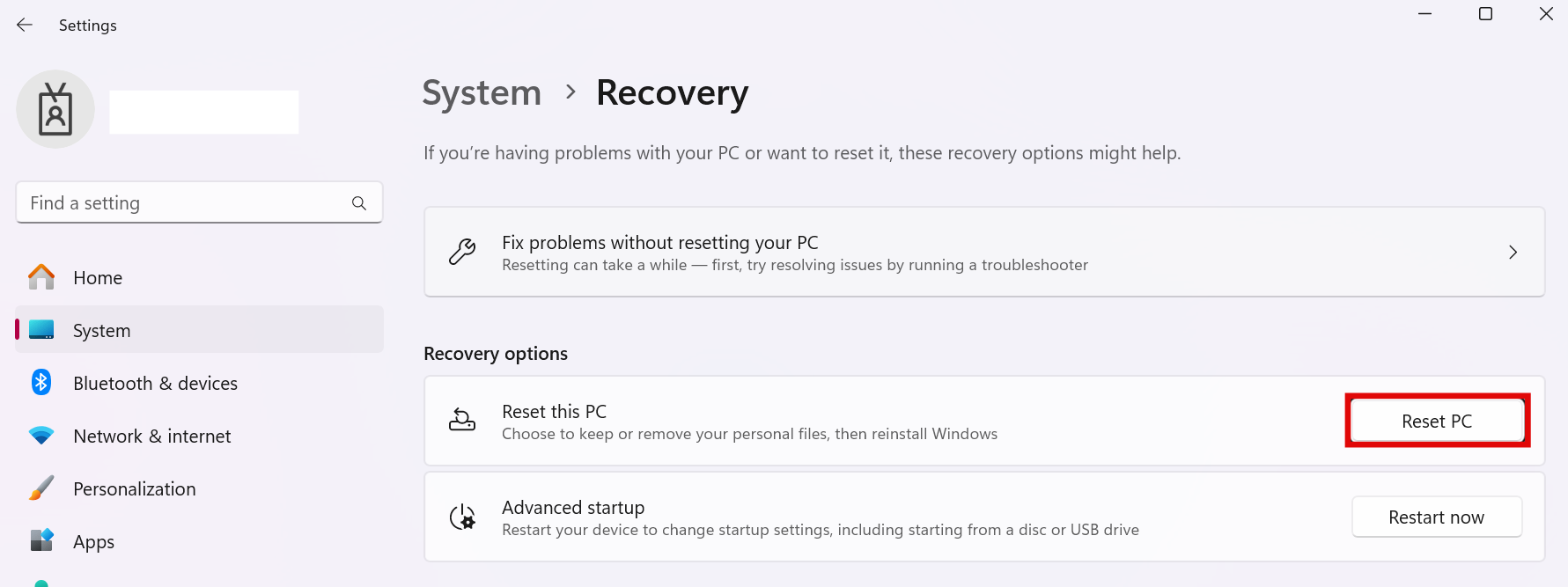 윈도우 11 USB 없이 초기화 하는 방법 :: Benjamin's Note