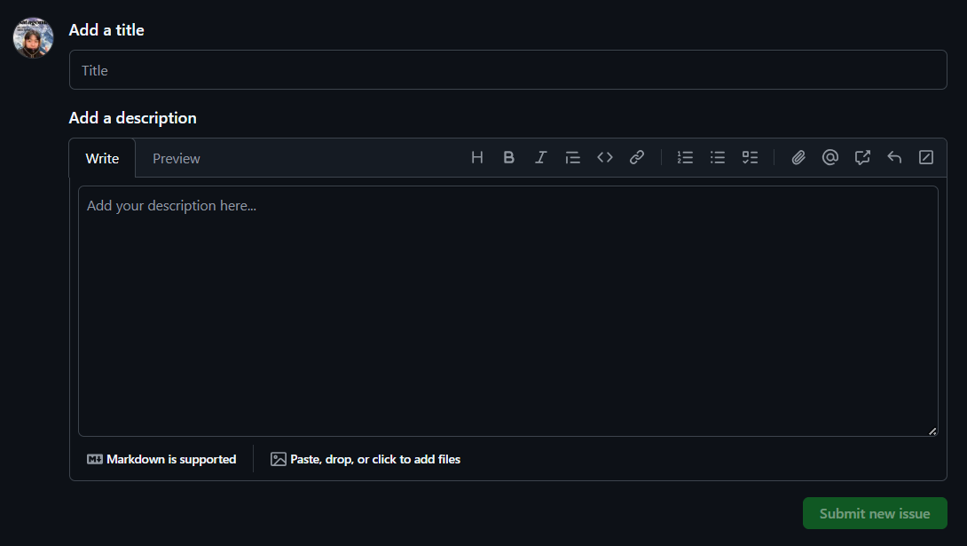 [GitHub] Issue Template 생성하기