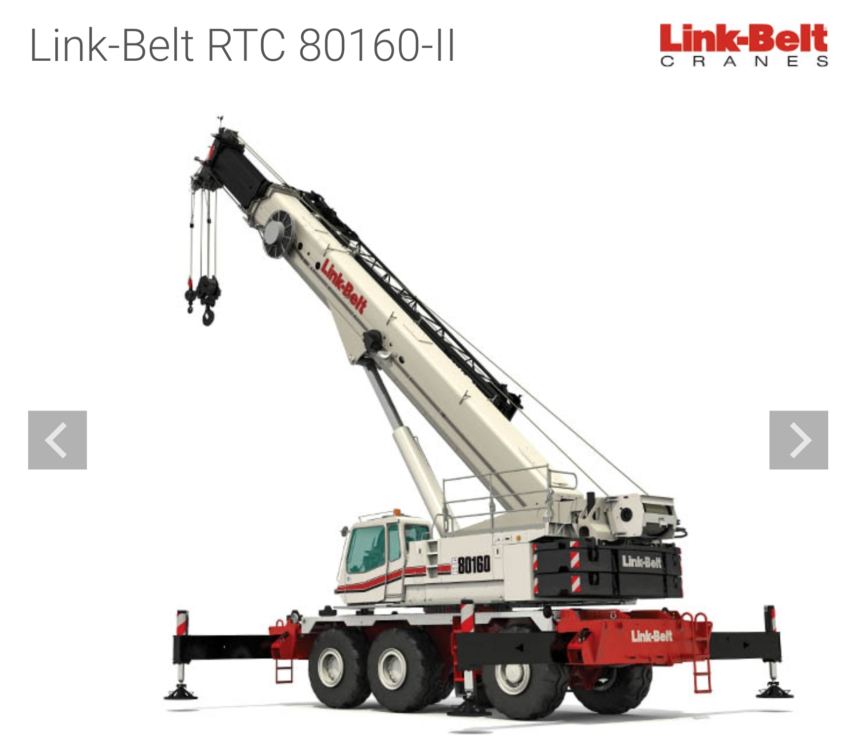 [매뉴얼] Link-Belt RTC 80160-2 130t :: 건설장비 사고사례 및 법규