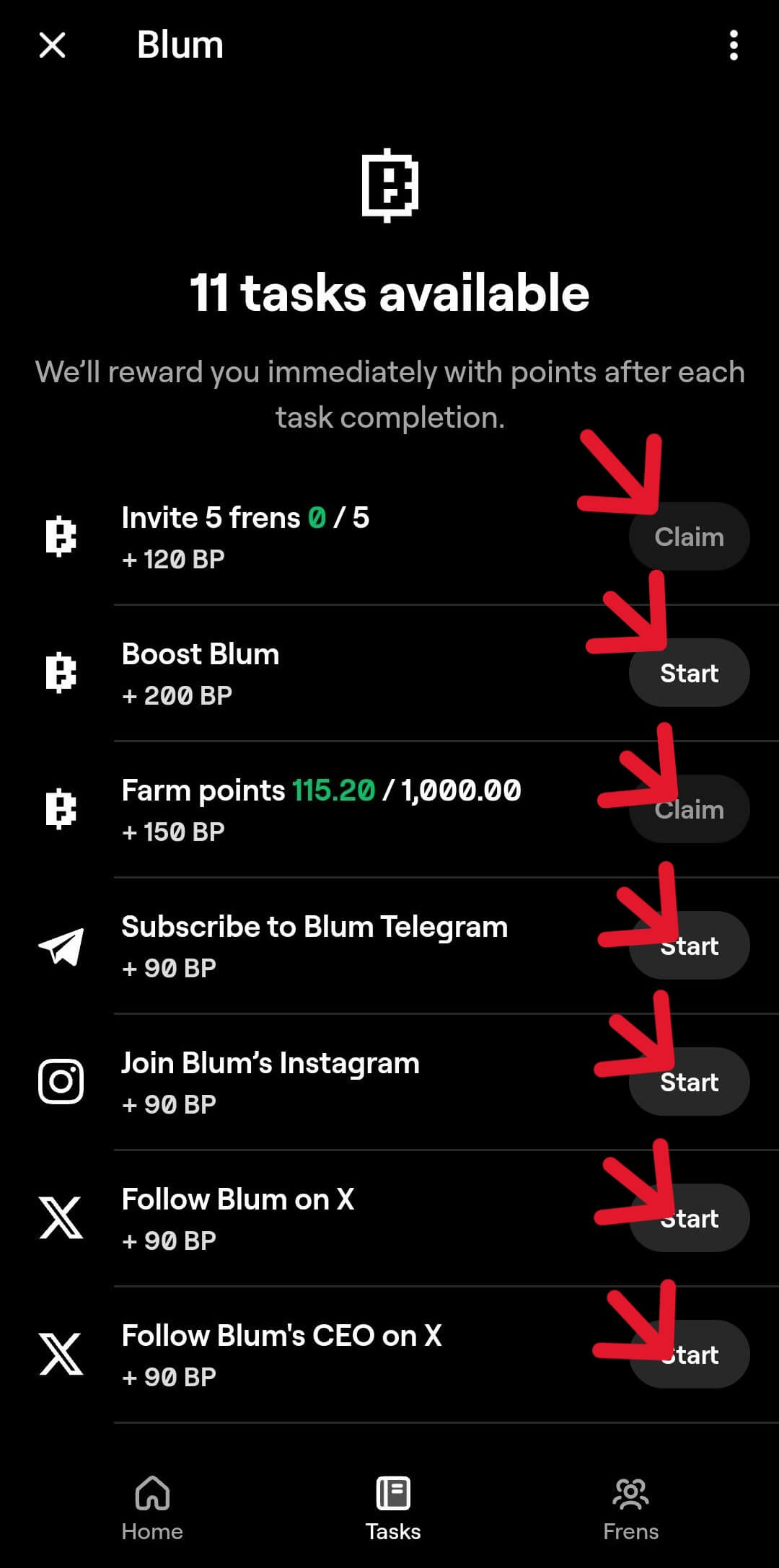 [초간단 ] 텔레그램 Blum 코인 무료 채굴 방법 및 게임 방법