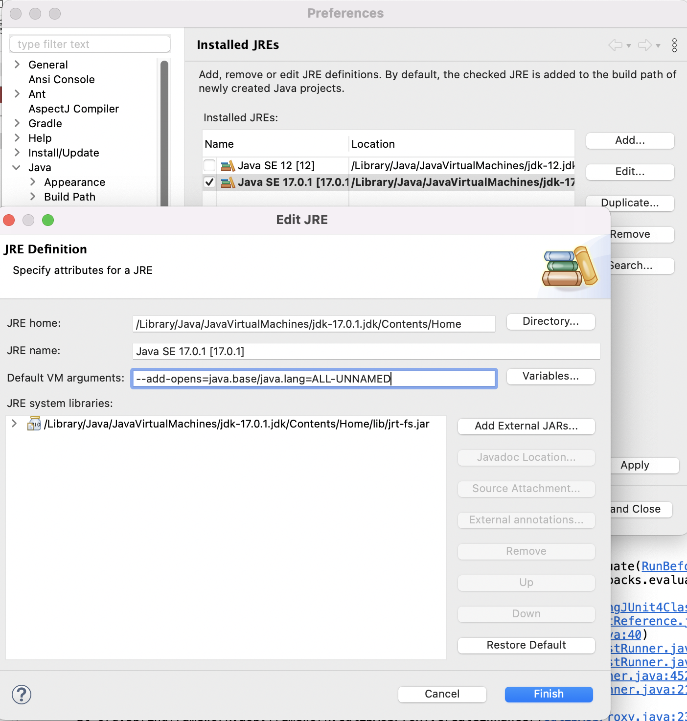 [STS/스프링에러] Unable to make protected final java.lang.Class java.lang ...