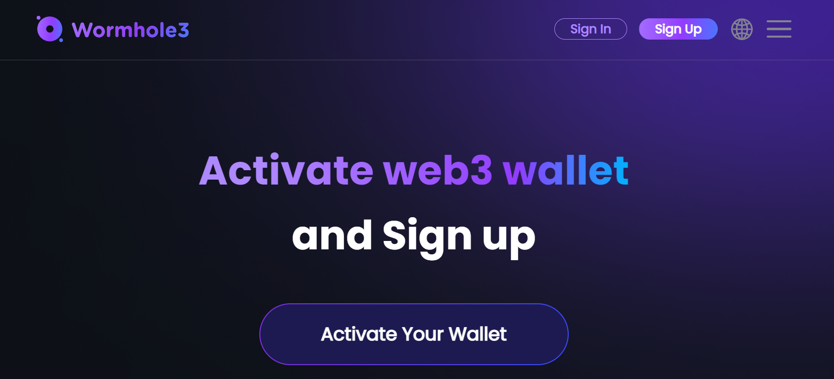 How to start Wormhole3 ( 웜홀3 사용법) 소개 ( 프로젝트 중단)