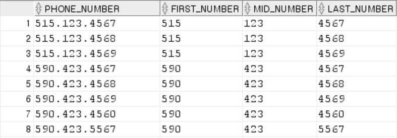 Oracle - INSTR , SUBSTR , REGEXP_SUBSTR — 무병이개발일기