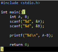 [백준 알고리즘] 1001번 A-B :: Daily Report
