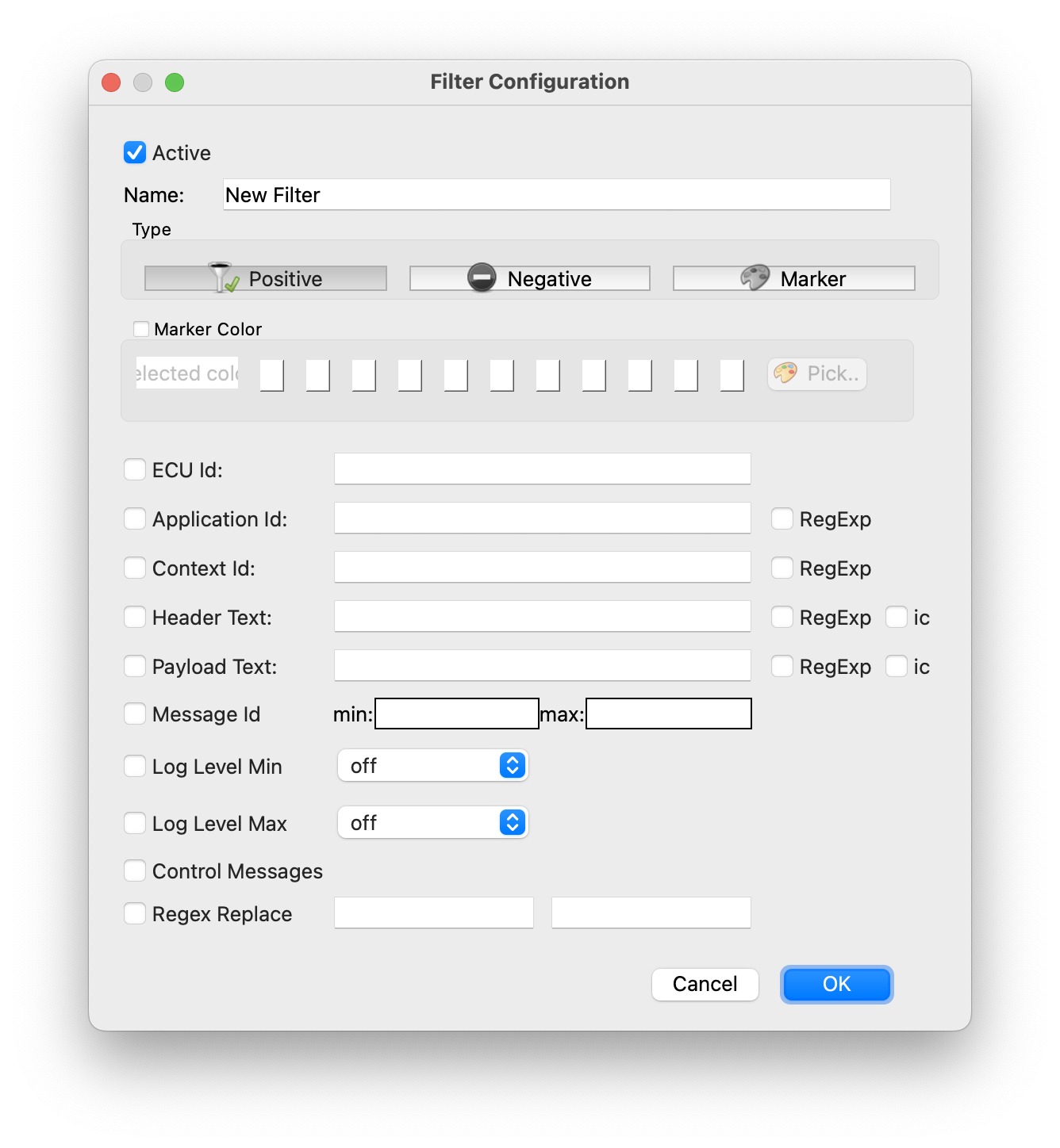 DLT-Viewer에서 필터 사용하기