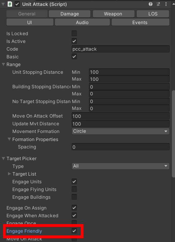 [RTS Engine] Attack시 자폭판정이 쓰는 버그