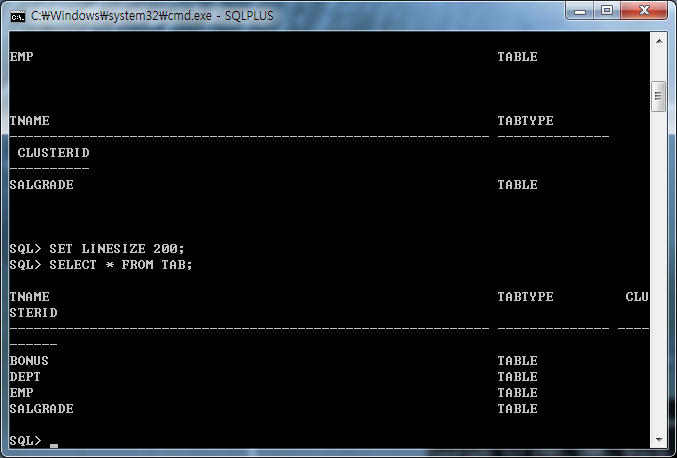 Oracle SCOTT 계정 활성화 하기