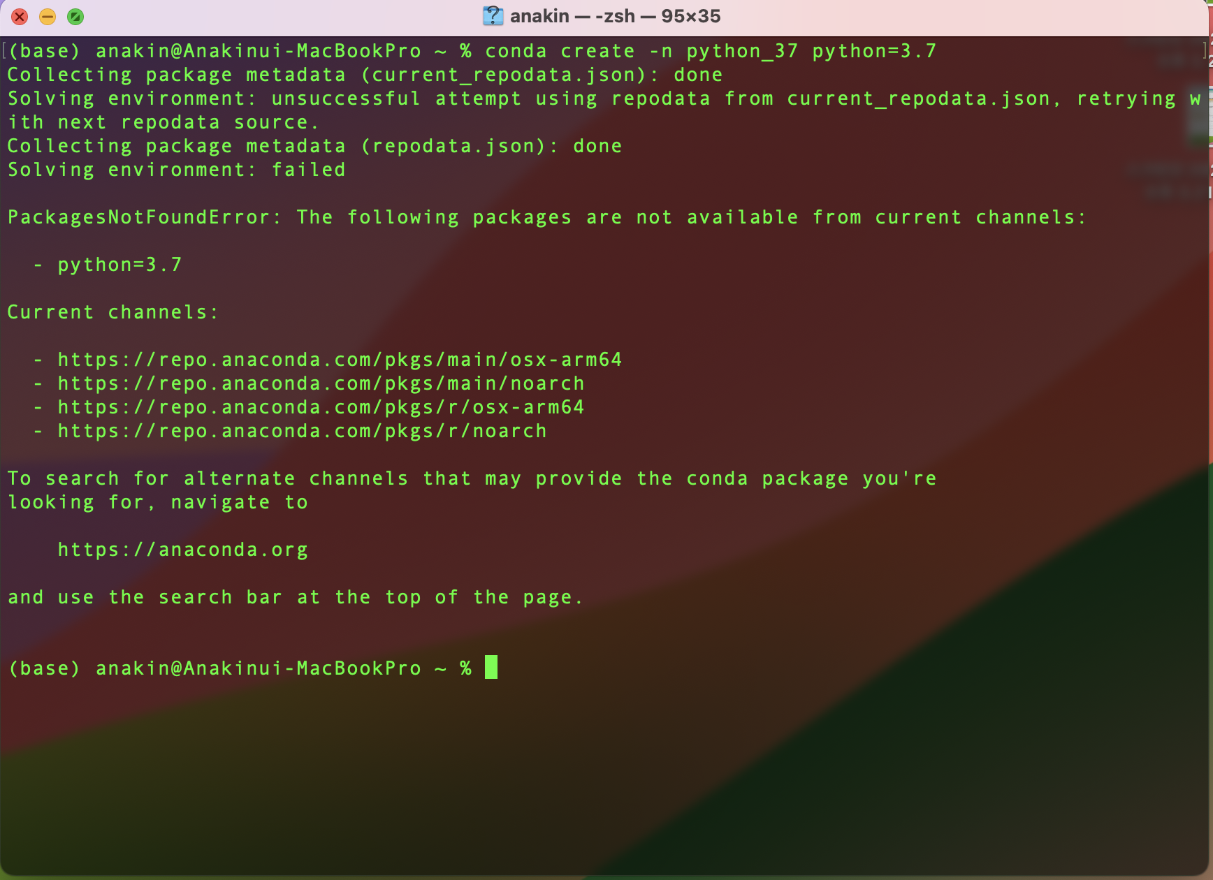 Apple Silicon (M1, M2, M3) 맥에 python 3.7 설치하기