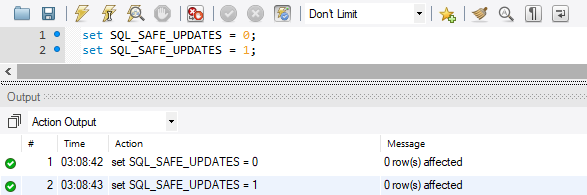 [8] Workbench - 세이프 모드 설정 및 해제