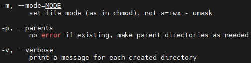 리눅스 mkdir -p 옵션을 이용해서 이미 존재하거나 부모 디렉토리가 없는 경우도 처리해 봅시다.