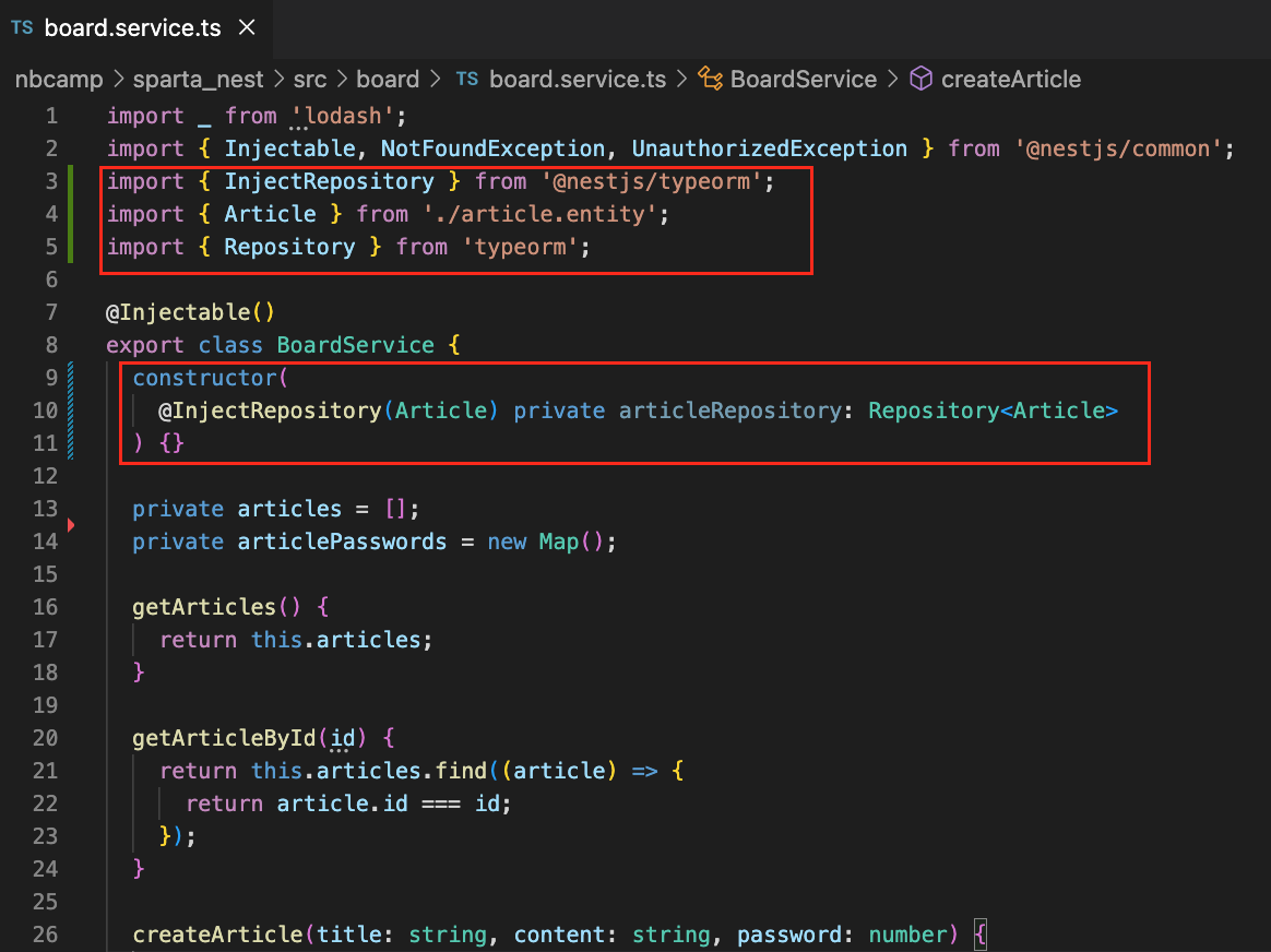 [Nest.js] 7. Entity & Repository