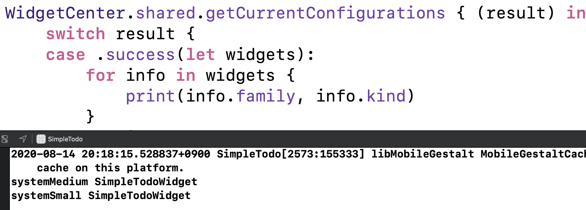 WidgetKit (3) - WidgetCenter