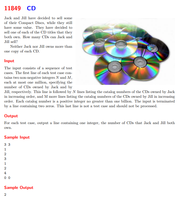 25. UVa-11849 CD