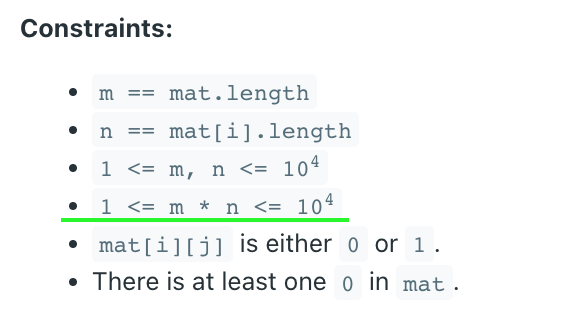 LeetCode 542(01 Matrix, java)
