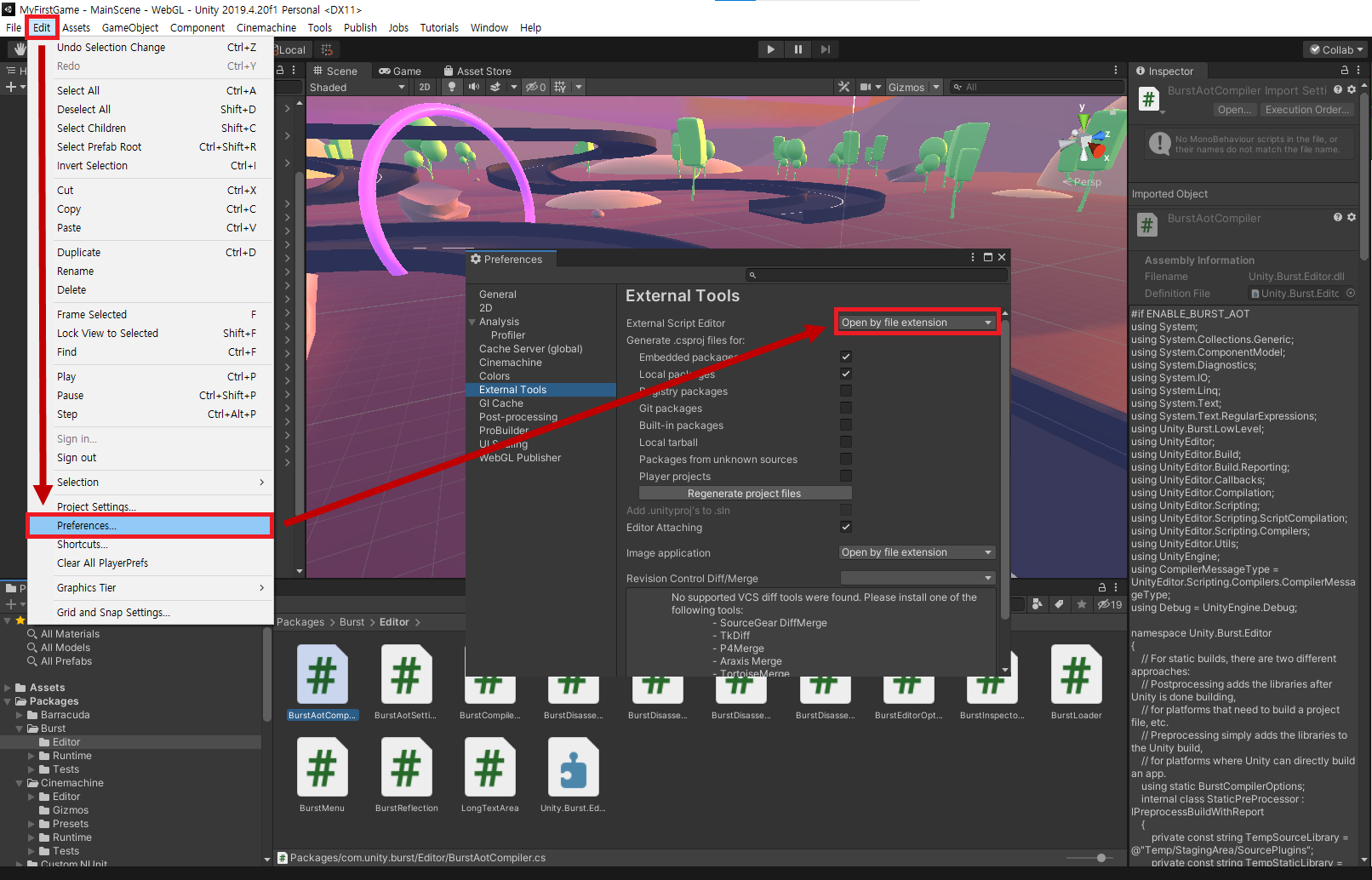 [C#] [Unity] Visual Studio에서 Unity 프로젝트 열기