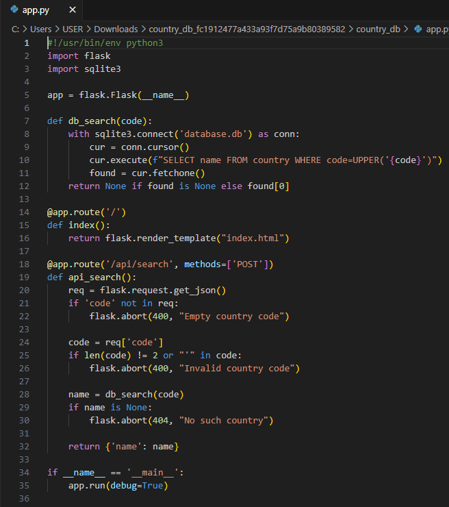[Cake CTF 2023] Country DB - 92 Write Up