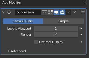 [blender modeling] 01. subdivide modifier 사용하기 (1)