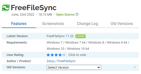FreeFileSync 무료 다운로드