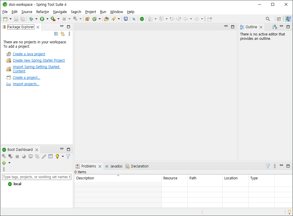 [Spring] STS 4 설치 및 설정하기(Spring Tool Suite 4)