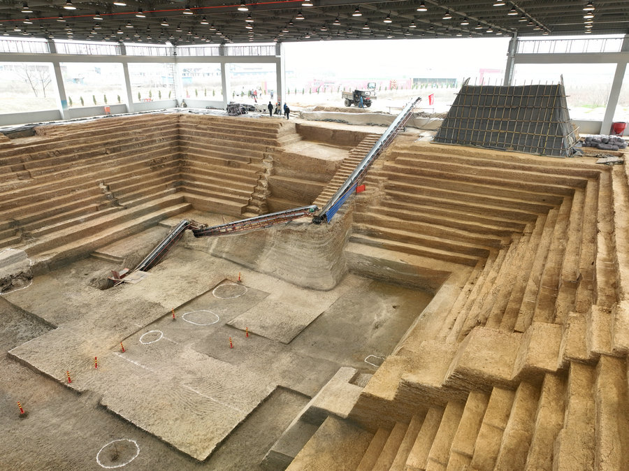 Wuwangdun largest scale, highest rank Chu state tomb uncovered to date