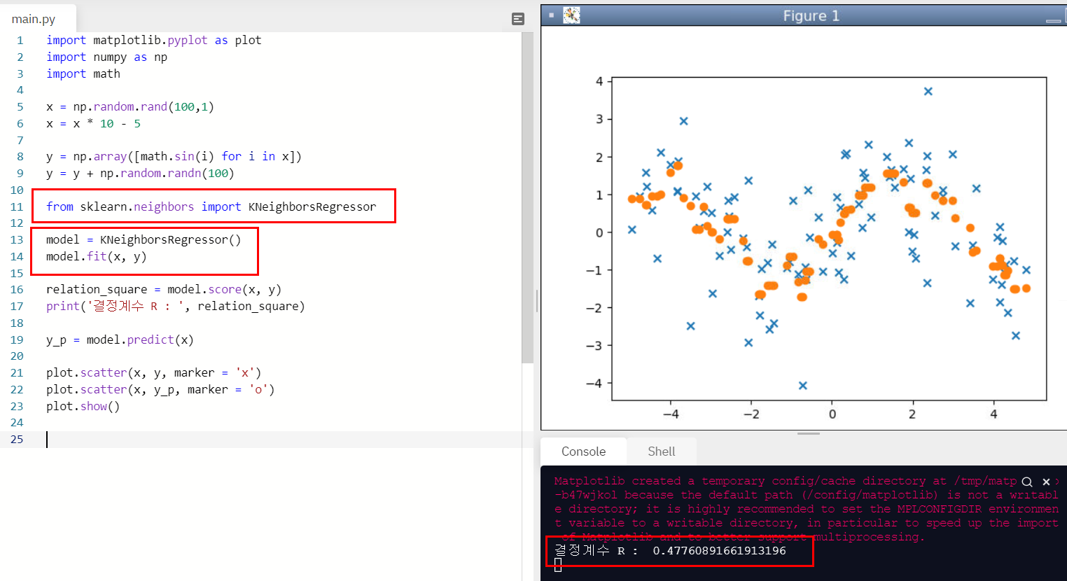 k-근접 모델(KNeighborsRegressor)_파이썬으로 머신러닝 배우기
