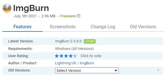 ImgBurn 무료 다운로드