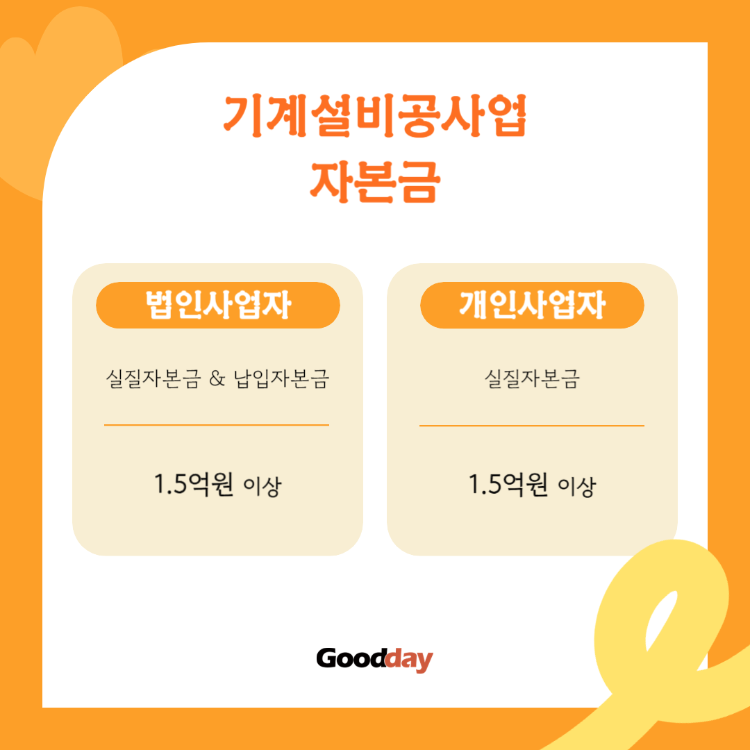 기계설비공사업 면허 취득을 위한 등록기준 정리