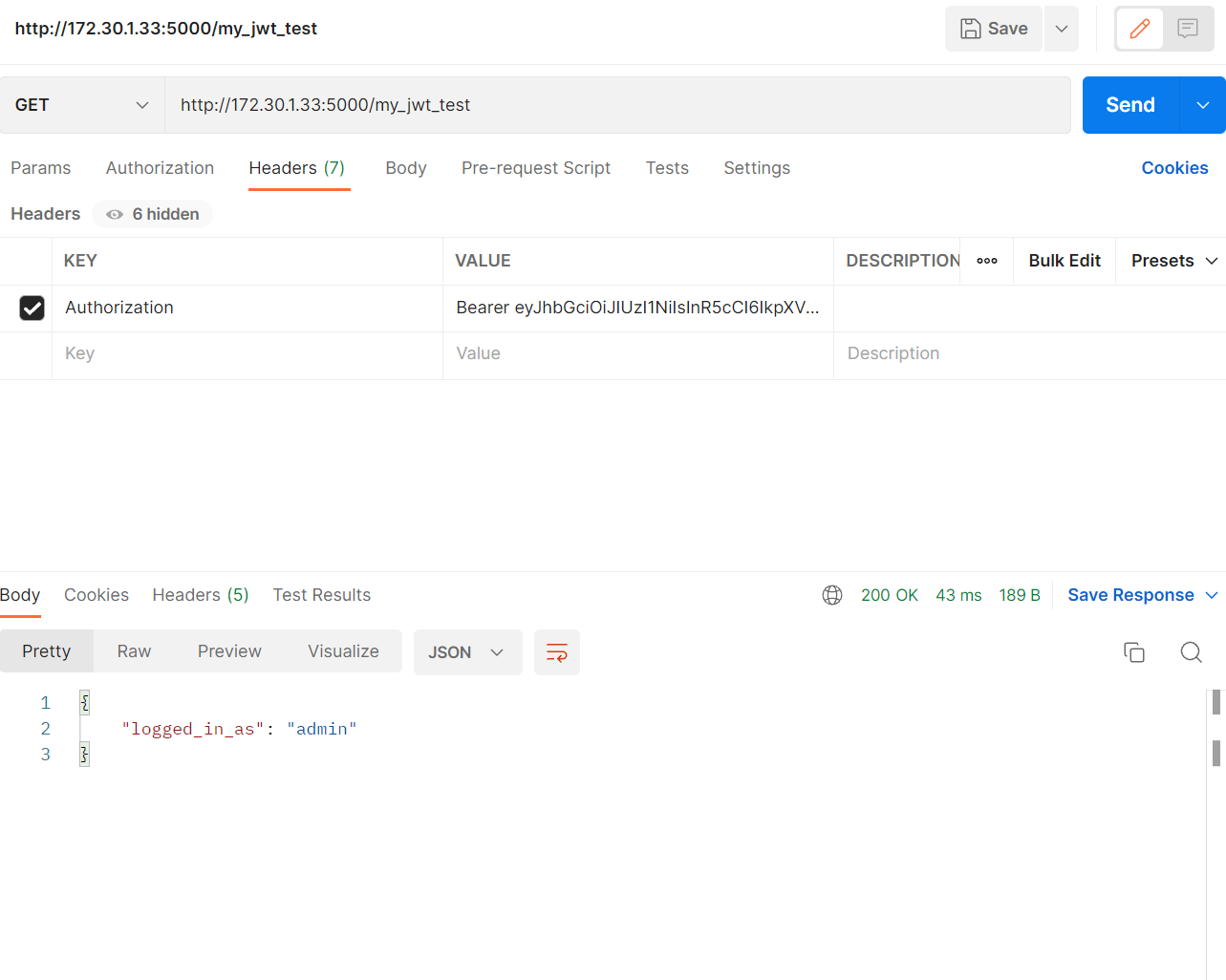[백엔드] Flask에서 JWT 토큰 생성하기 :: Hwan. 001