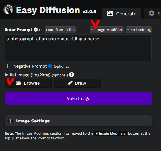 Easy Diffusion 간보기 - 2. 이미지 변환