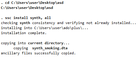 통제집단합성법(SCM; Synthetic Control Method) in STATA