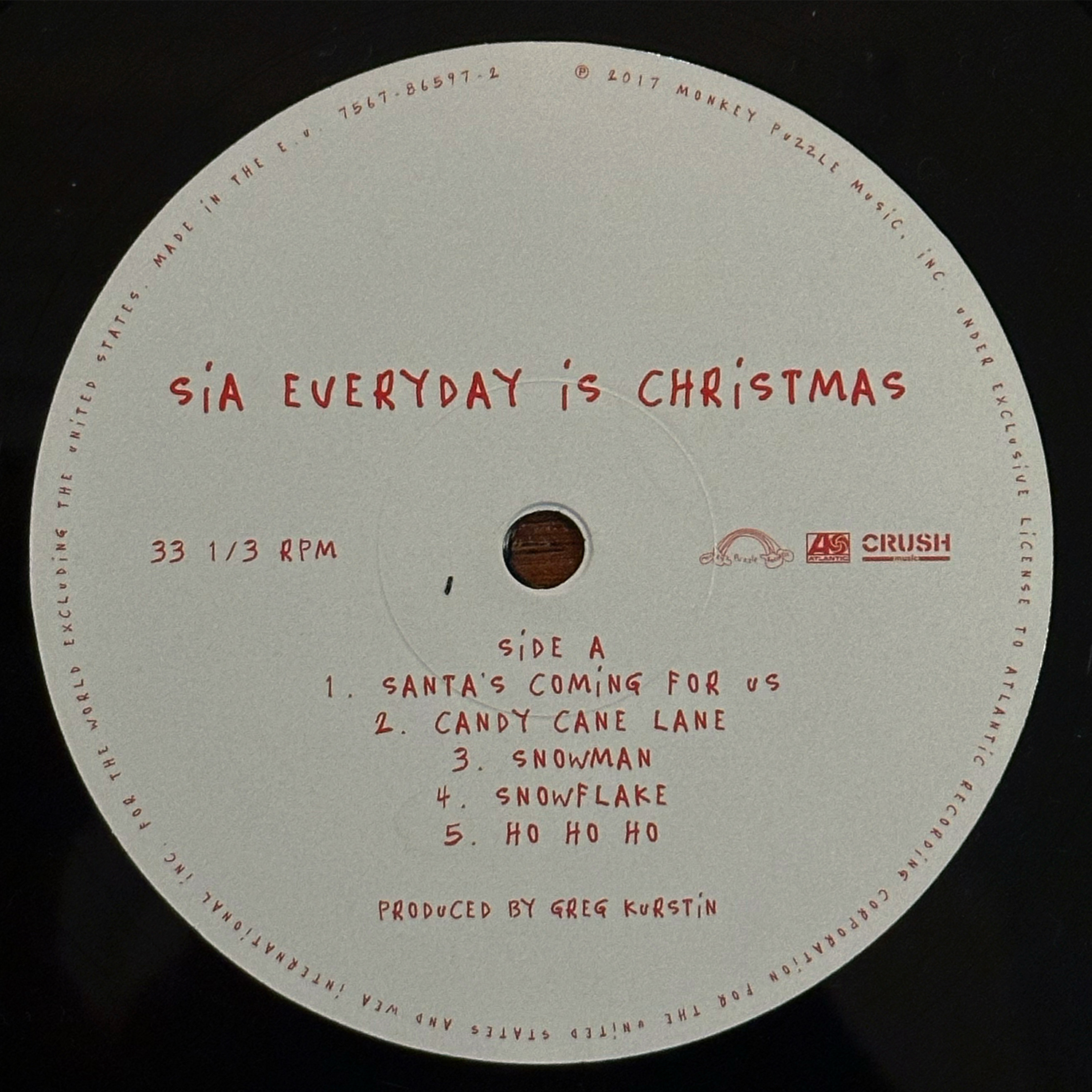 시아 (Sia) - EVERYDAY IS CHRISTMAS (2018)