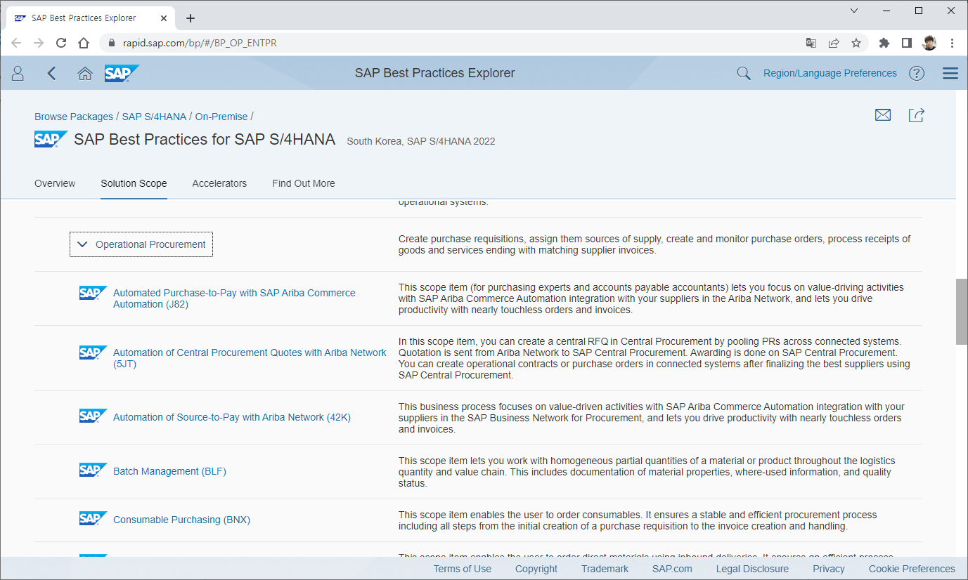SAP S/4 HANA Best Practices