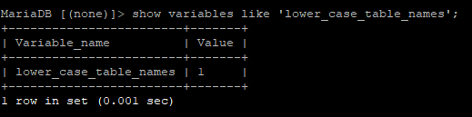 [MariaDB] 대, 소문자 구분 없애기