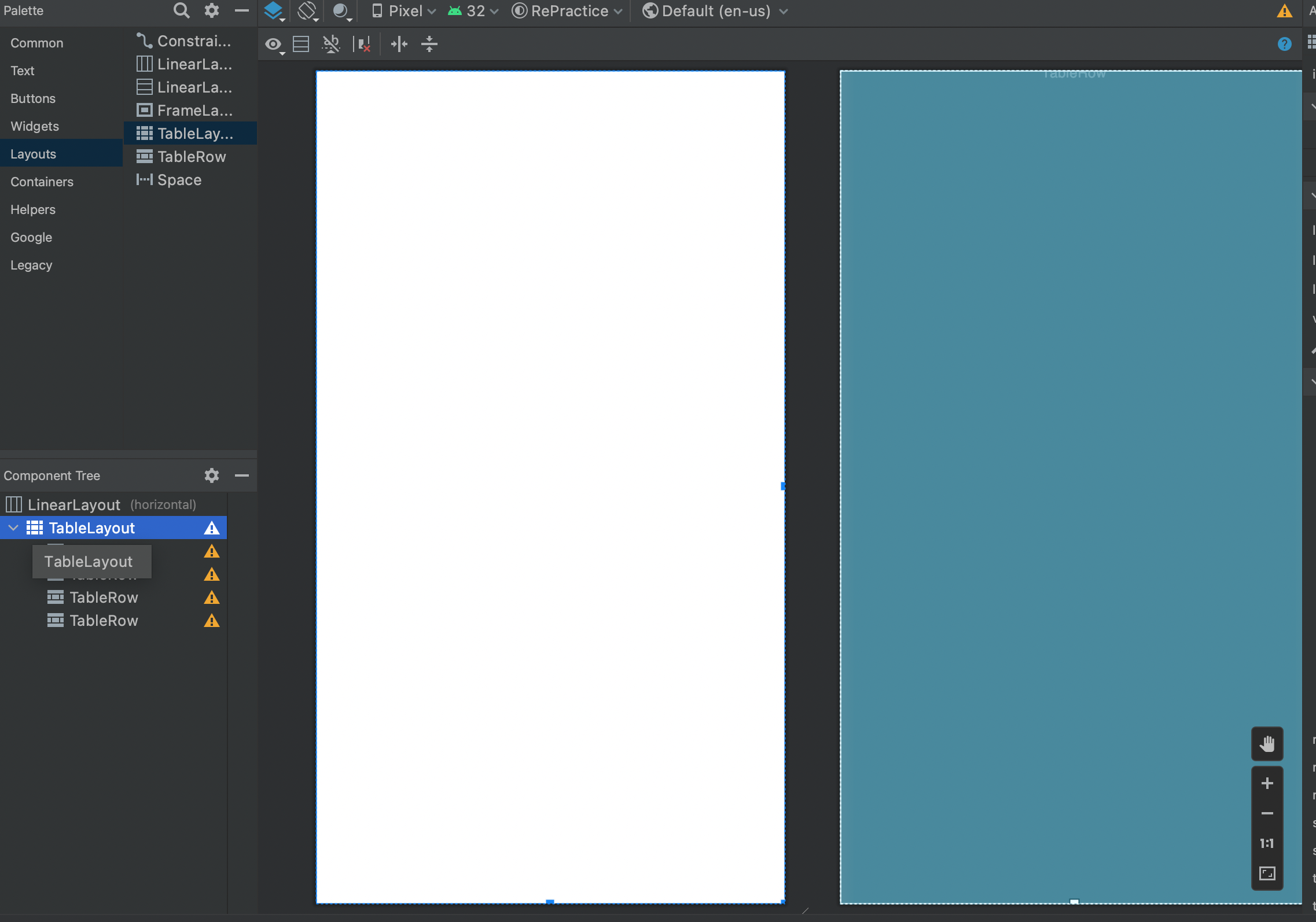 [Android] Table Layout