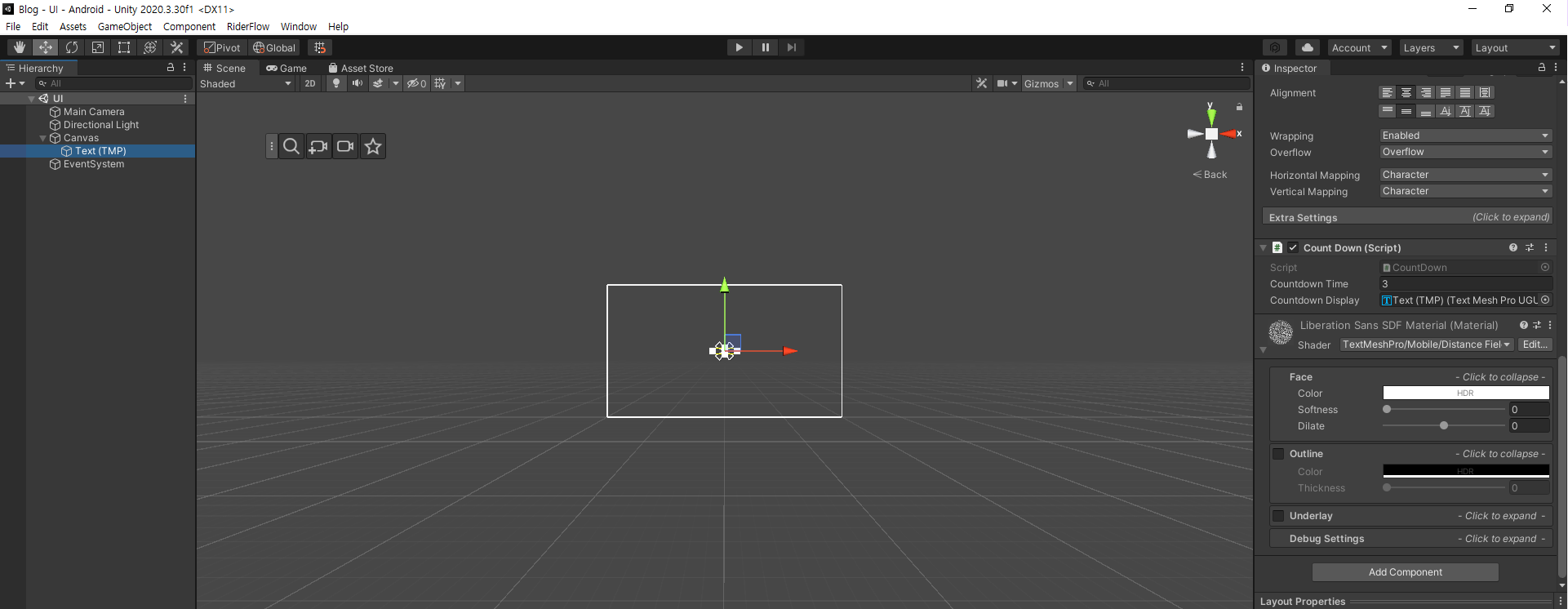 [Unity] CountDown(카운트다운) 타이머를 만들어보자.
