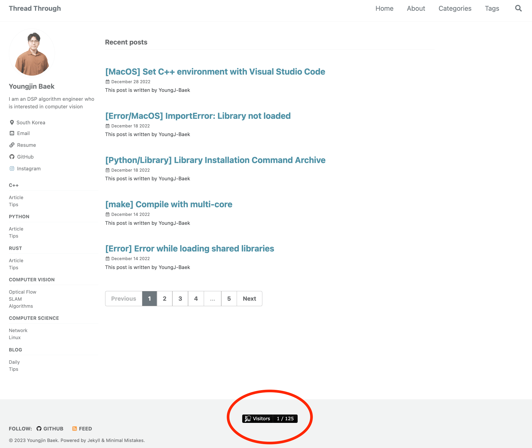 [Git Page] Git 블로그 방문자 수, 조회수 기능 추가하기; Jekyll, Minimal Mistakes
