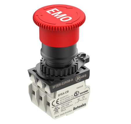 오토닉스의 세이프티 스위치 SF2ER-E2R 스위치 사진