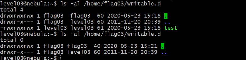 [Exploit-Exercises: Nebula] level03 풀이