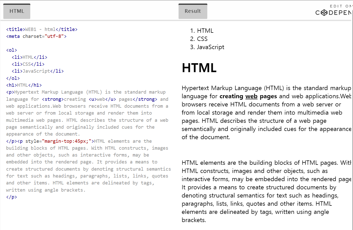 [생활코딩] WEB1 - HTML & Internet 03 ~ 15 / WEB2 - CSS 01 ~ 09