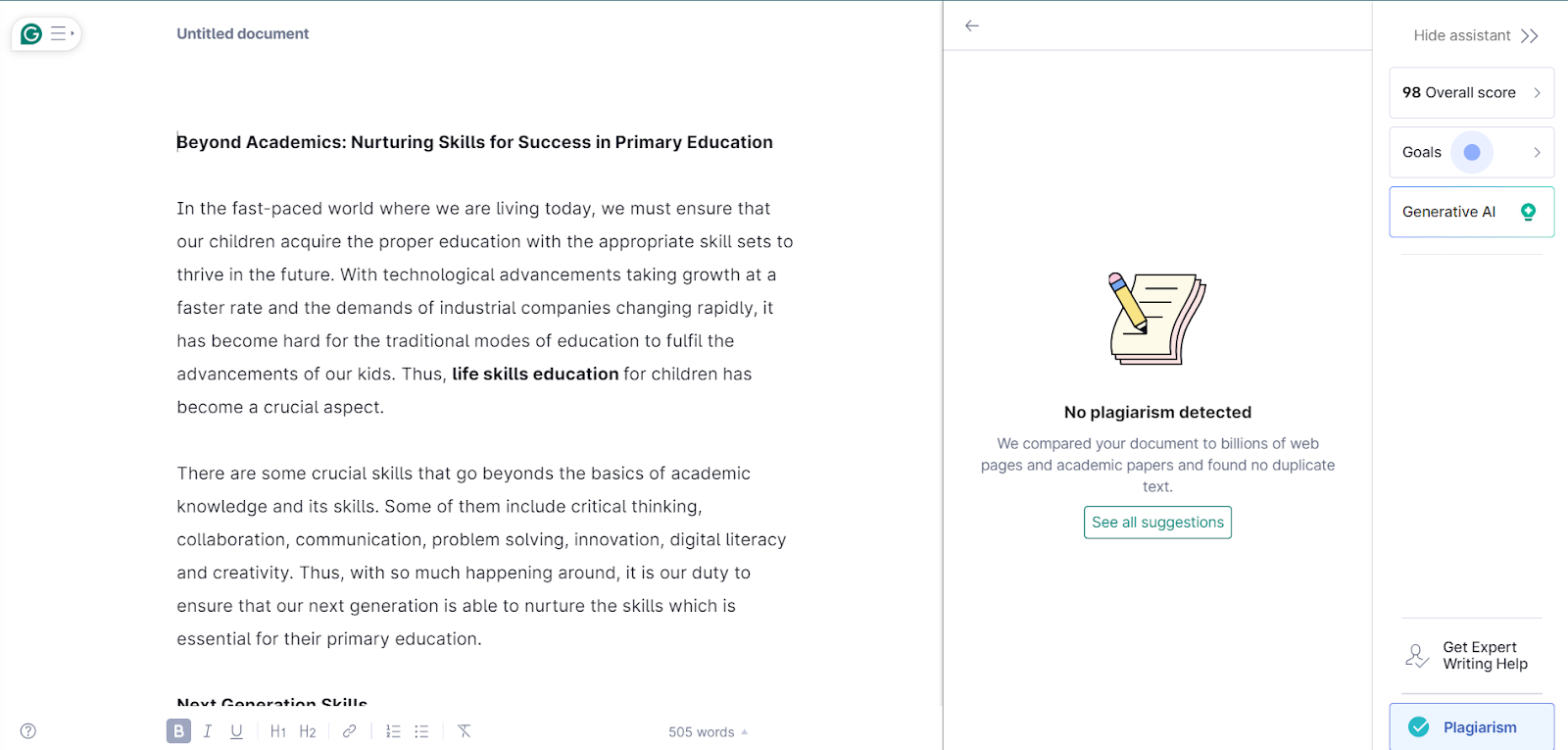 Beyond Academics: Nurturing Skills for Success in Primary Education