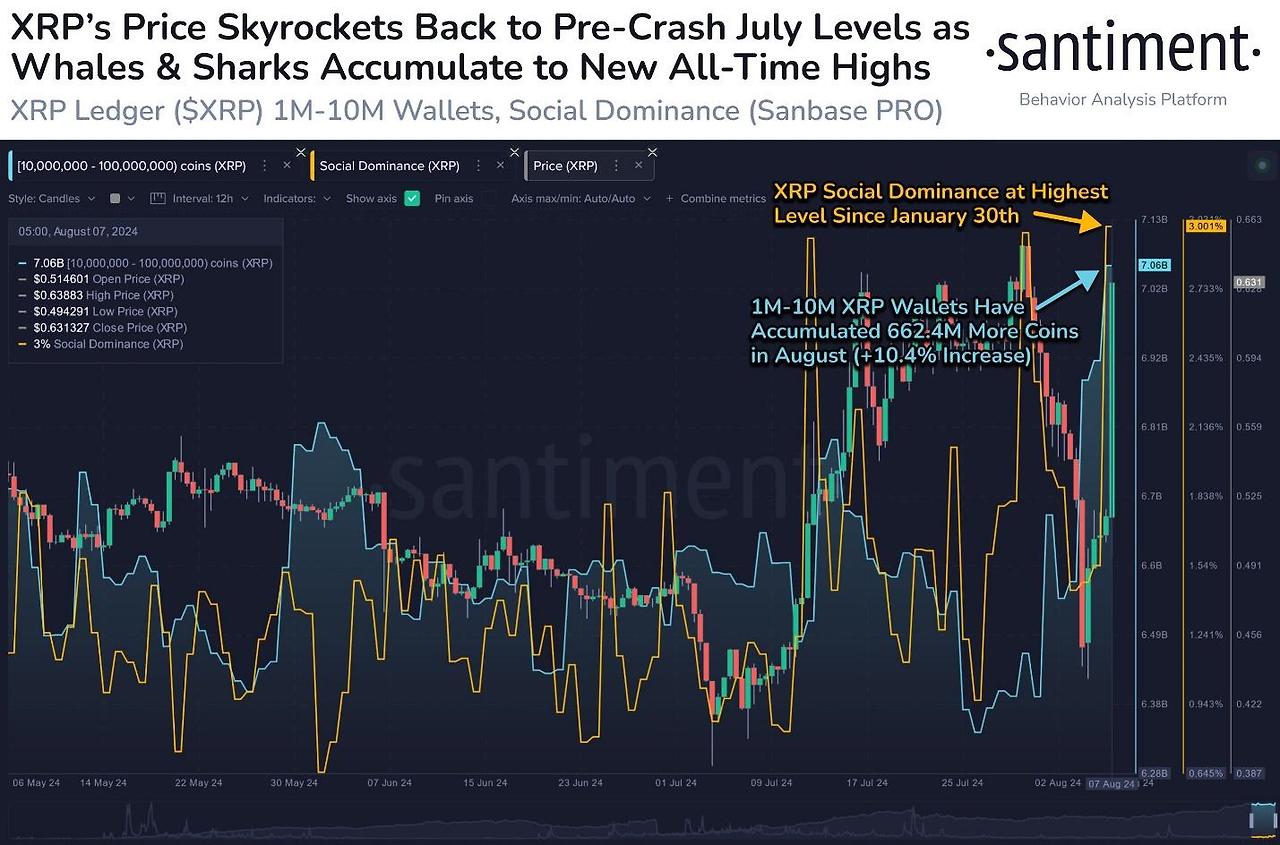 SEC 승리 후 Ripple의 XRP 매수량이 200% 이상 급증 — $3.20의 XRP 가격이 다가올까?
