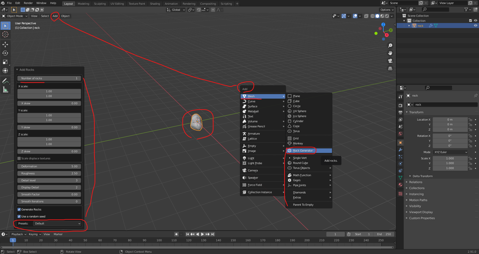블렌더 강좌 2.91 - 무료 애드온 - Add Mesh: Extra Objects - 캐공방TV