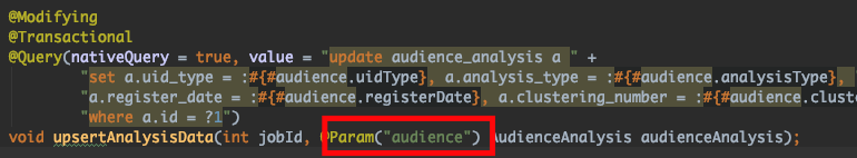 [ Springboot ] 스프링부트 JPA @Param 사용 관련 에러 Either use @Param on all ...