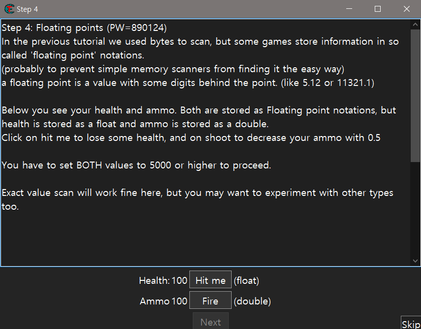 Ce 게임 메모리 해킹 치트 엔진cheat Engine 튜토리얼 4단계 해결하기 Game Memory Hacking Tutorial By Using Cheat