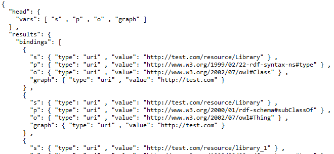 O_9. 질의 결과를 JSON, JSON-LD로 받기