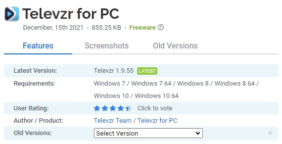 Televzr for PC 무료 다운로드