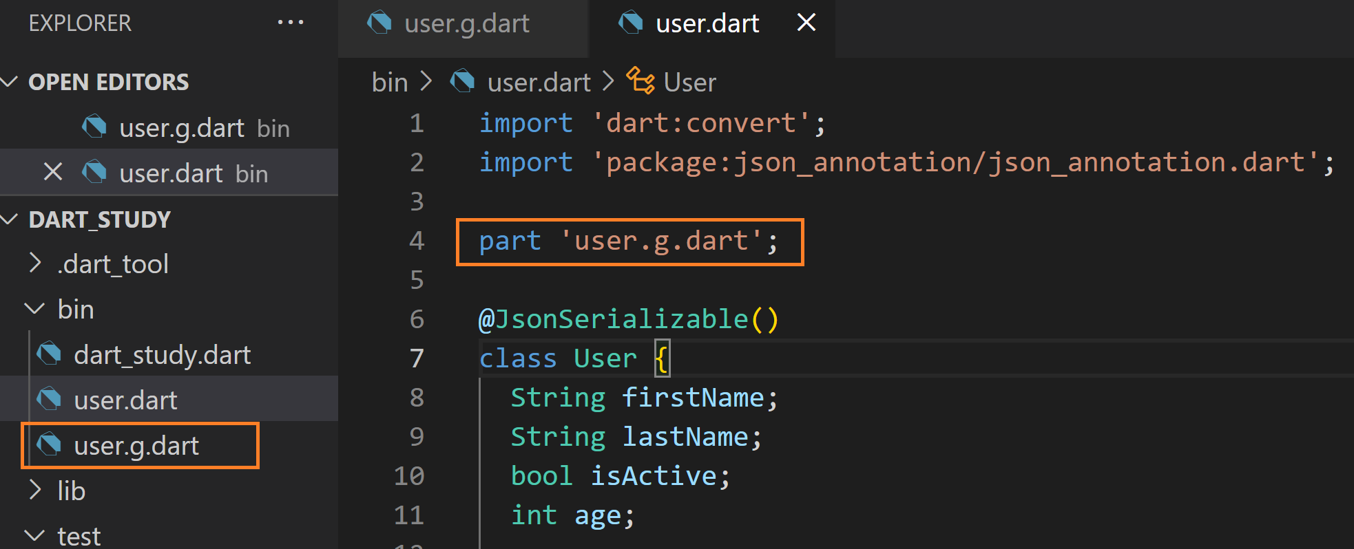 [flutter] Dart, json_annotation 패키지, json 자동 직렬화