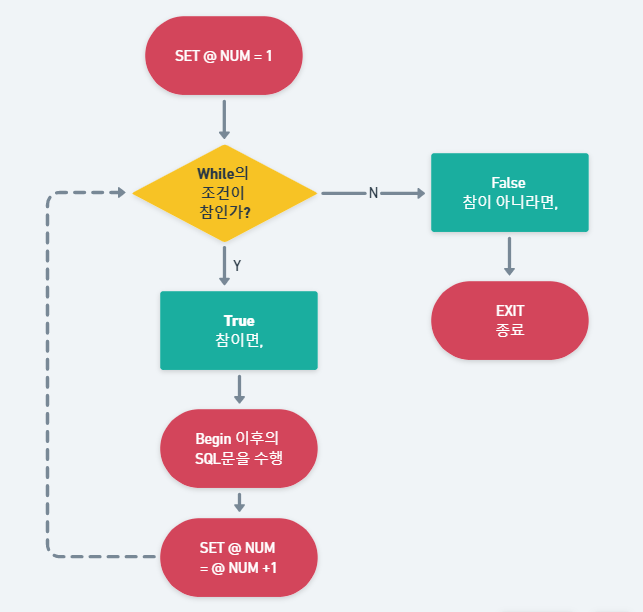 Mssql While을 이용한 Loop 생성 구간별 데이터 한번에 추출하는 반복문 만들기