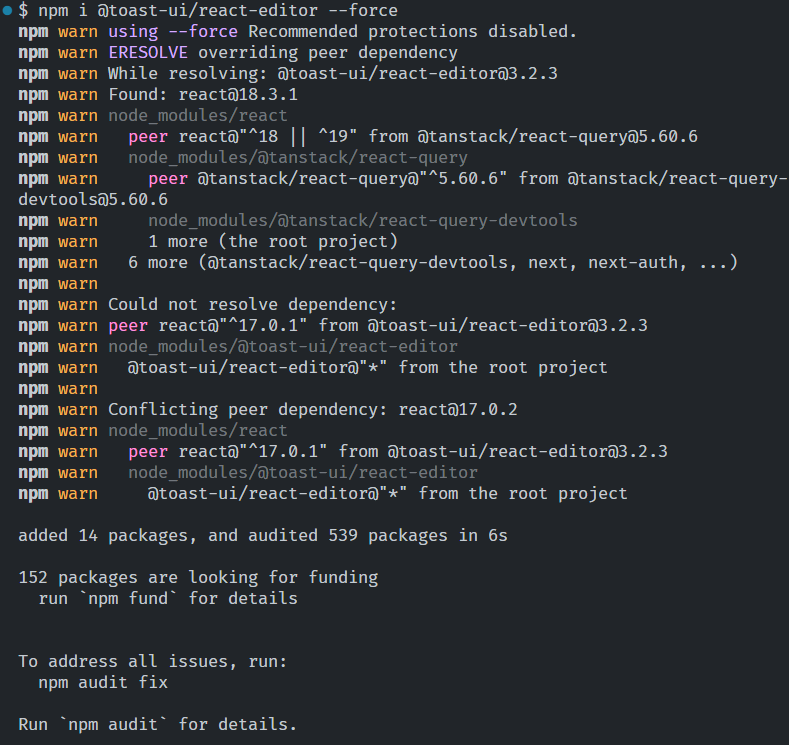 [TUI Editor] NextJS 14에서 Toast UI Editor 적용하기