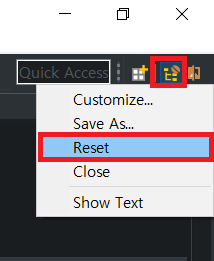 [Eclipse] 창 초기화 (레이아웃 초기화) Reset Perspective